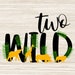 Two Wild SVG 2 Birthday SVG Safari Two Wild Animal SVG Second Birthday ...