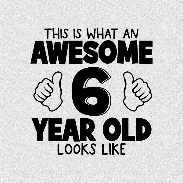 6th Birthday Svg - Etsy