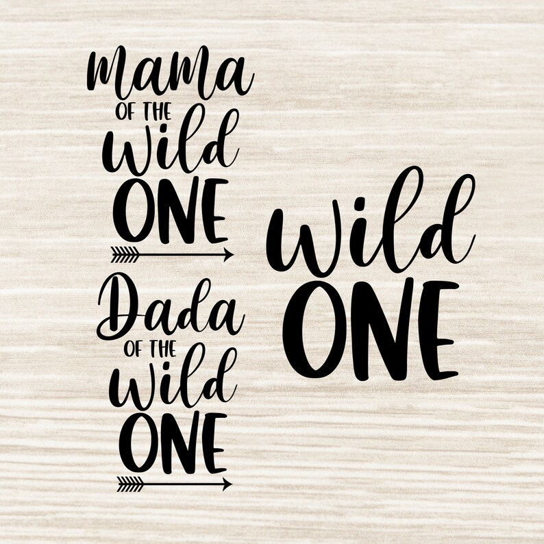 Wild One SVG 1st Birthday SVG One Birthday Svg Family - Etsy