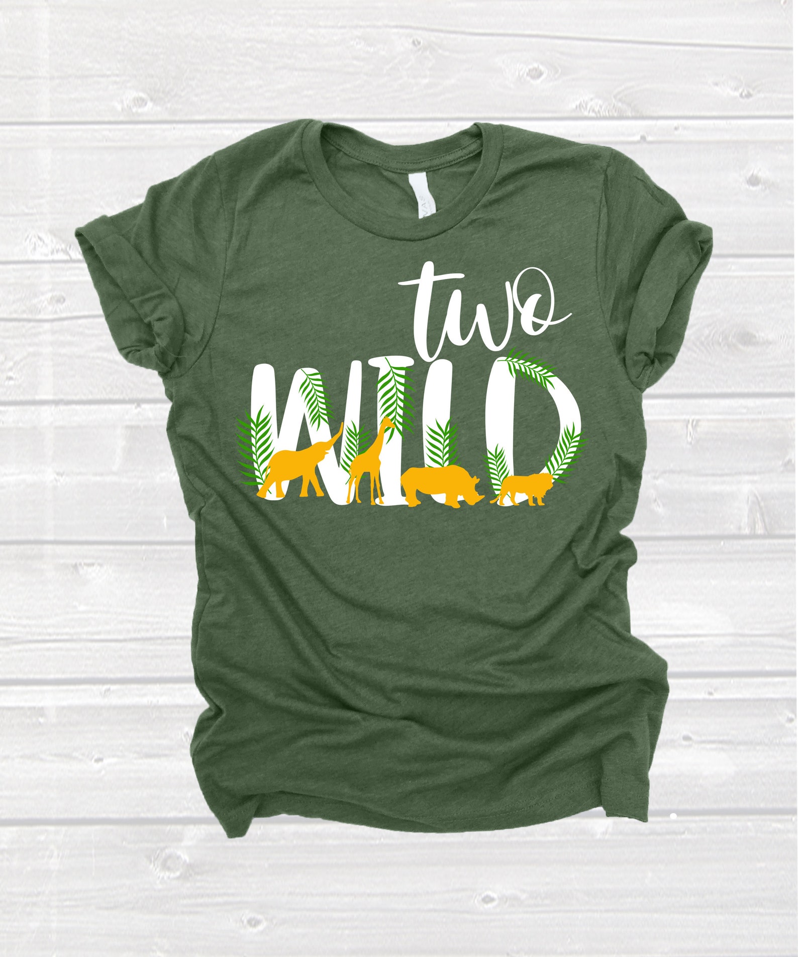 Two Wild SVG 2 Birthday SVG Safari Two Wild Animal SVG - Etsy
