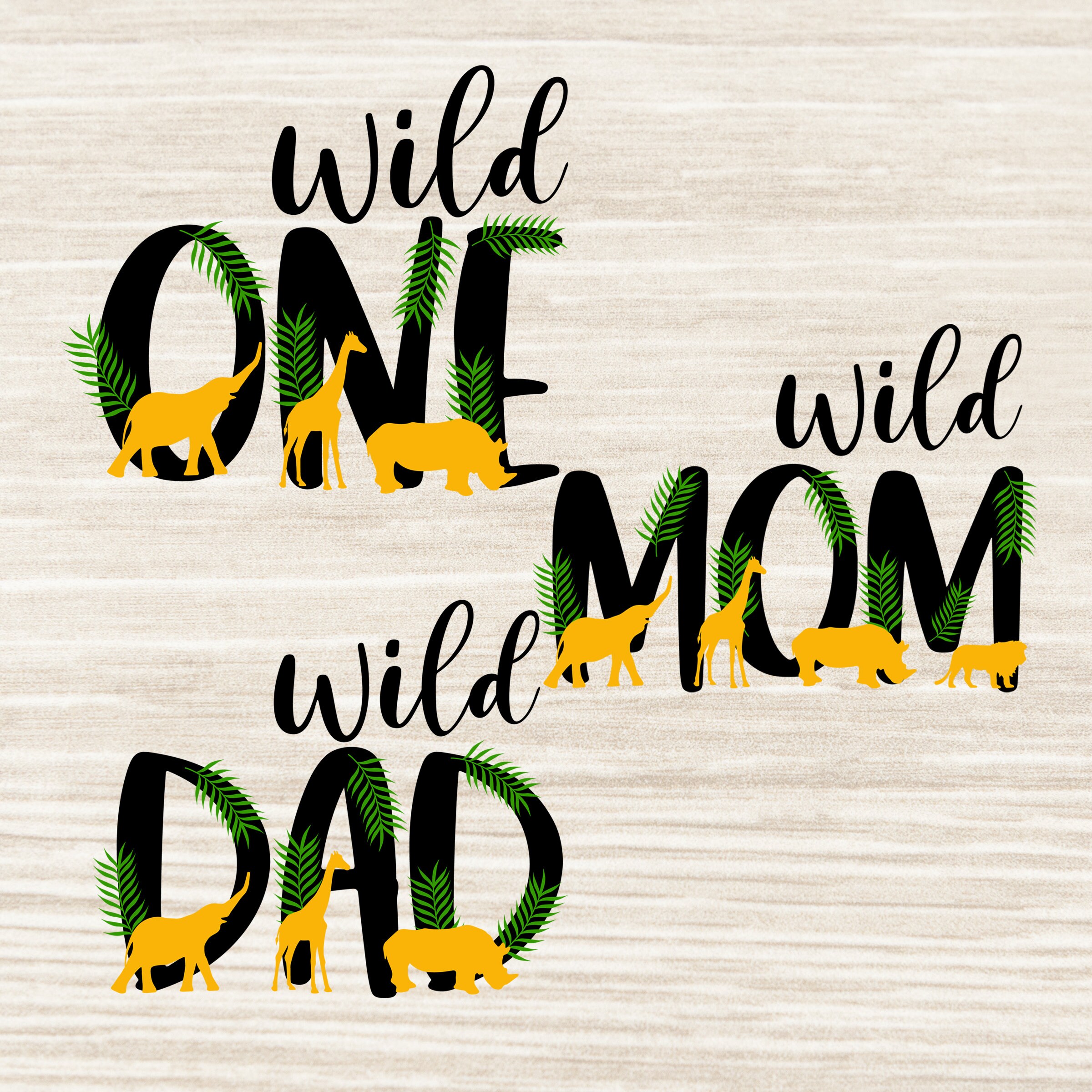 Wild One SVG Wild Mom Svg Wild Dad Svg 1st Birthday SVG | Etsy