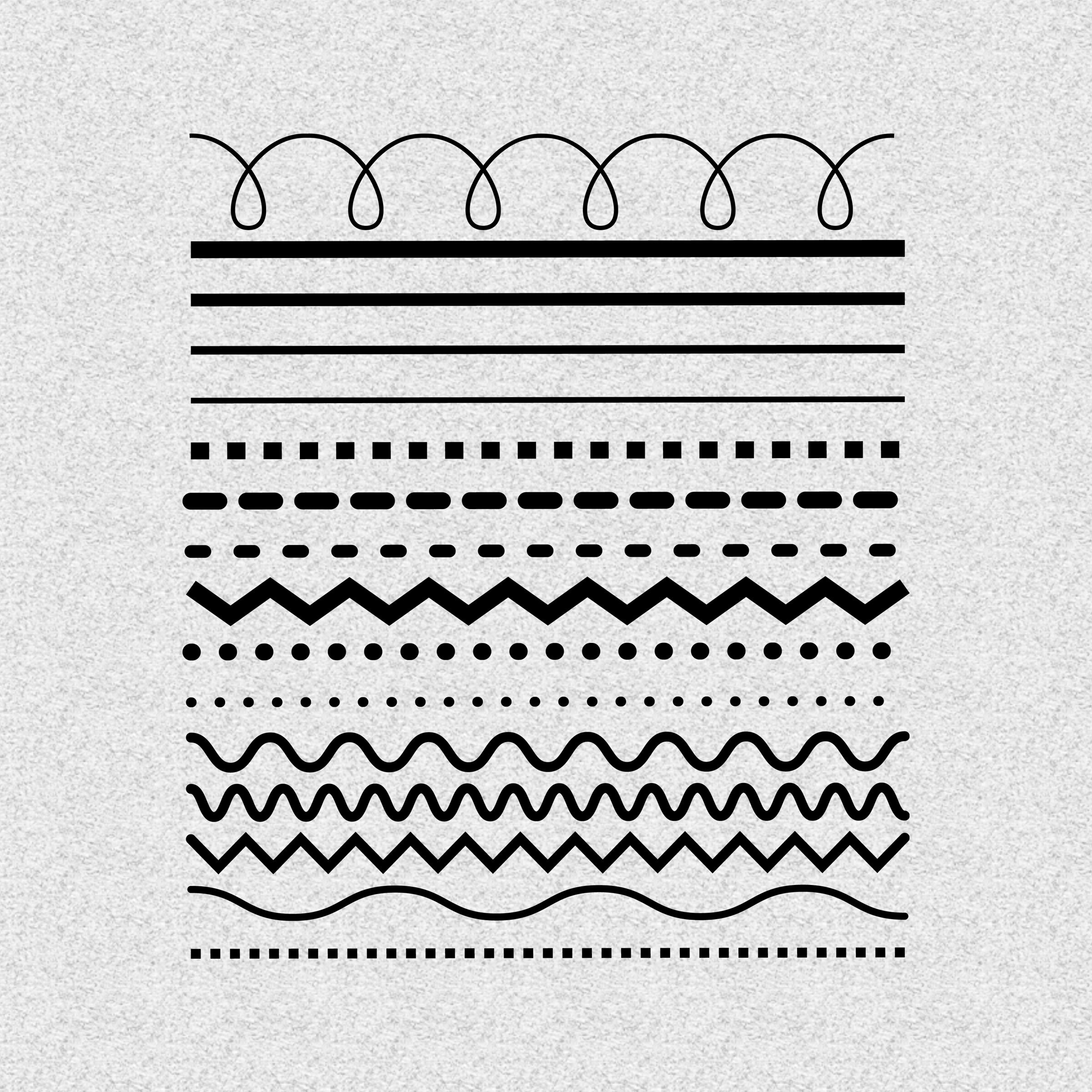 Basic Lines SVG Lines Png Dotted Line Svg Basic Straight - Etsy Australia