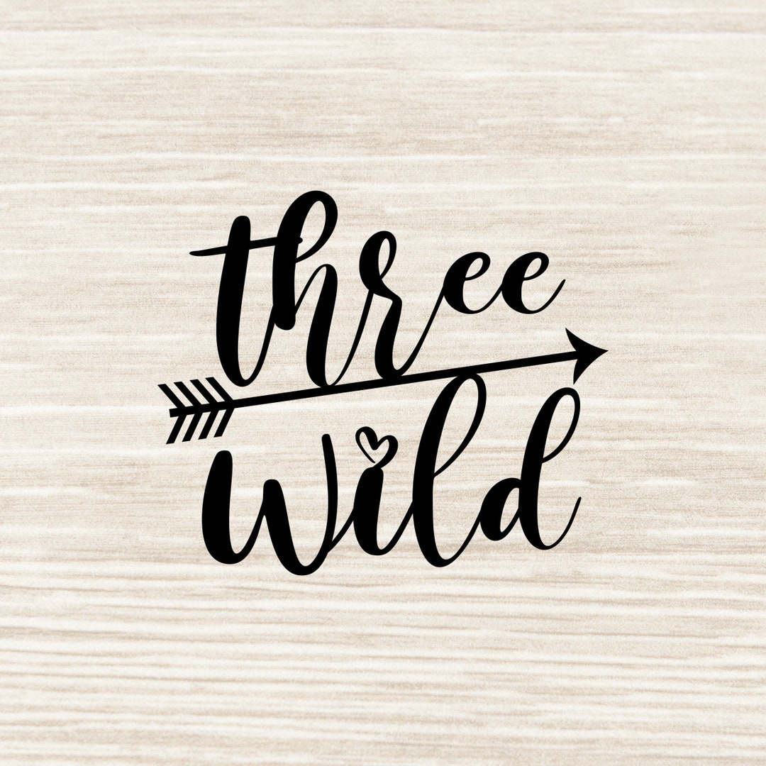 Wild Three SVG Three Wild Svg Third Birthday Svg 3rd Birthday Cake ...