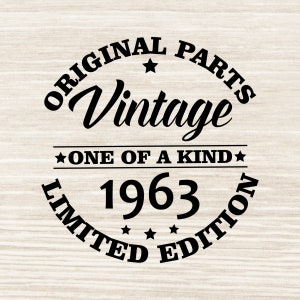 Birthday Svg Limited Edition 1963 Svg Aged to Perfection Svg Vintage ...