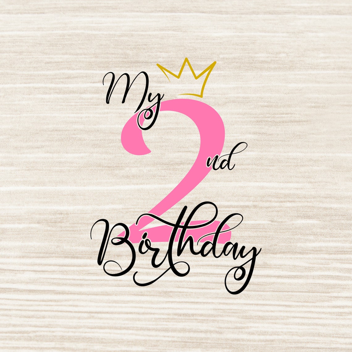 Two Birthday Svg Second Birthday SVG 2nd Birthday Svg - Etsy