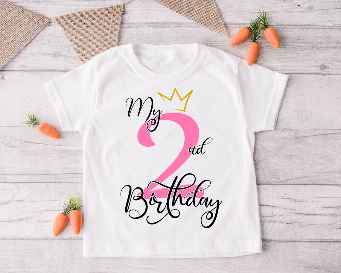 Two Birthday Svg Second Birthday SVG 2nd Birthday Svg - Etsy