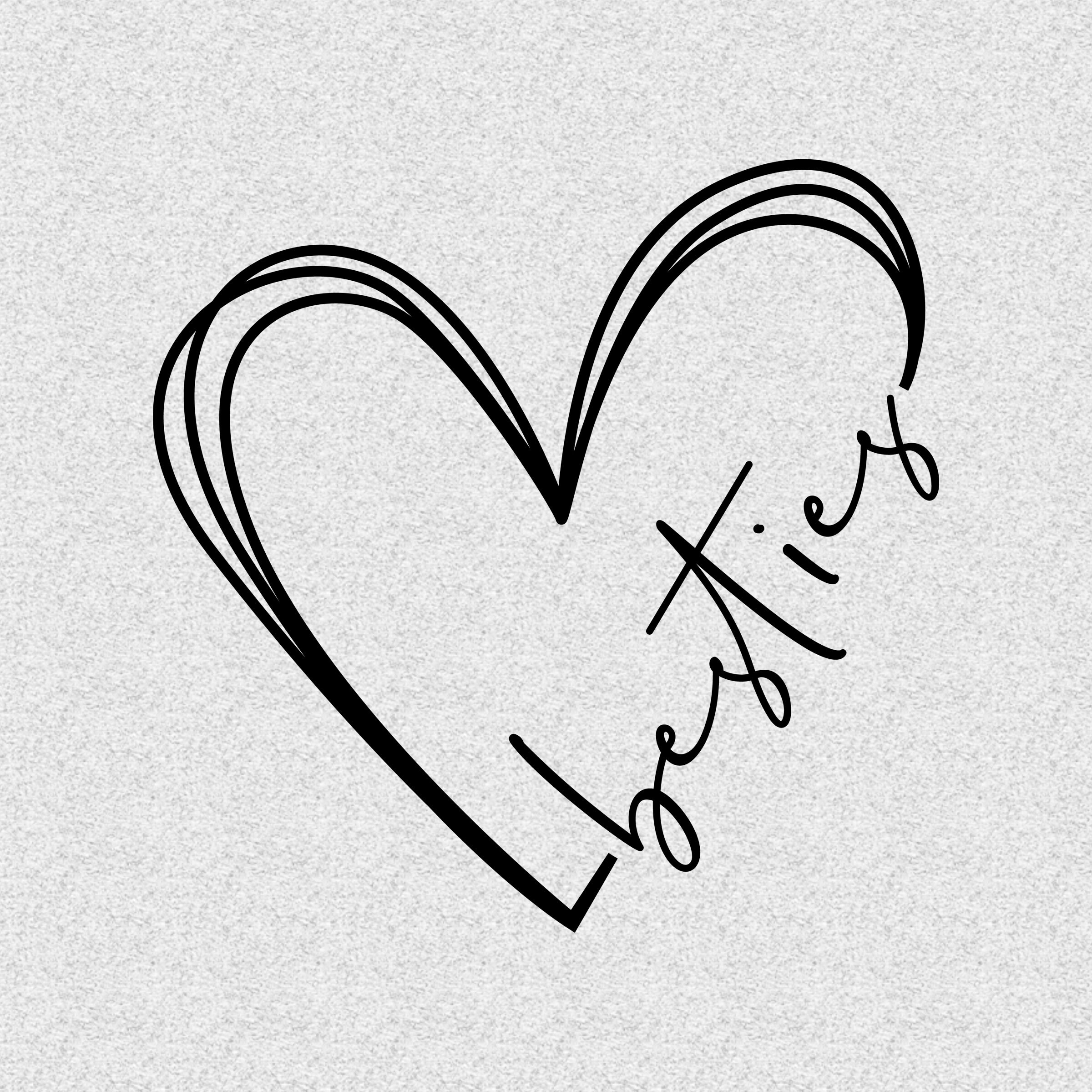 Besties Heart SVG Besties Svg Best Friends SVG Friendship - Etsy