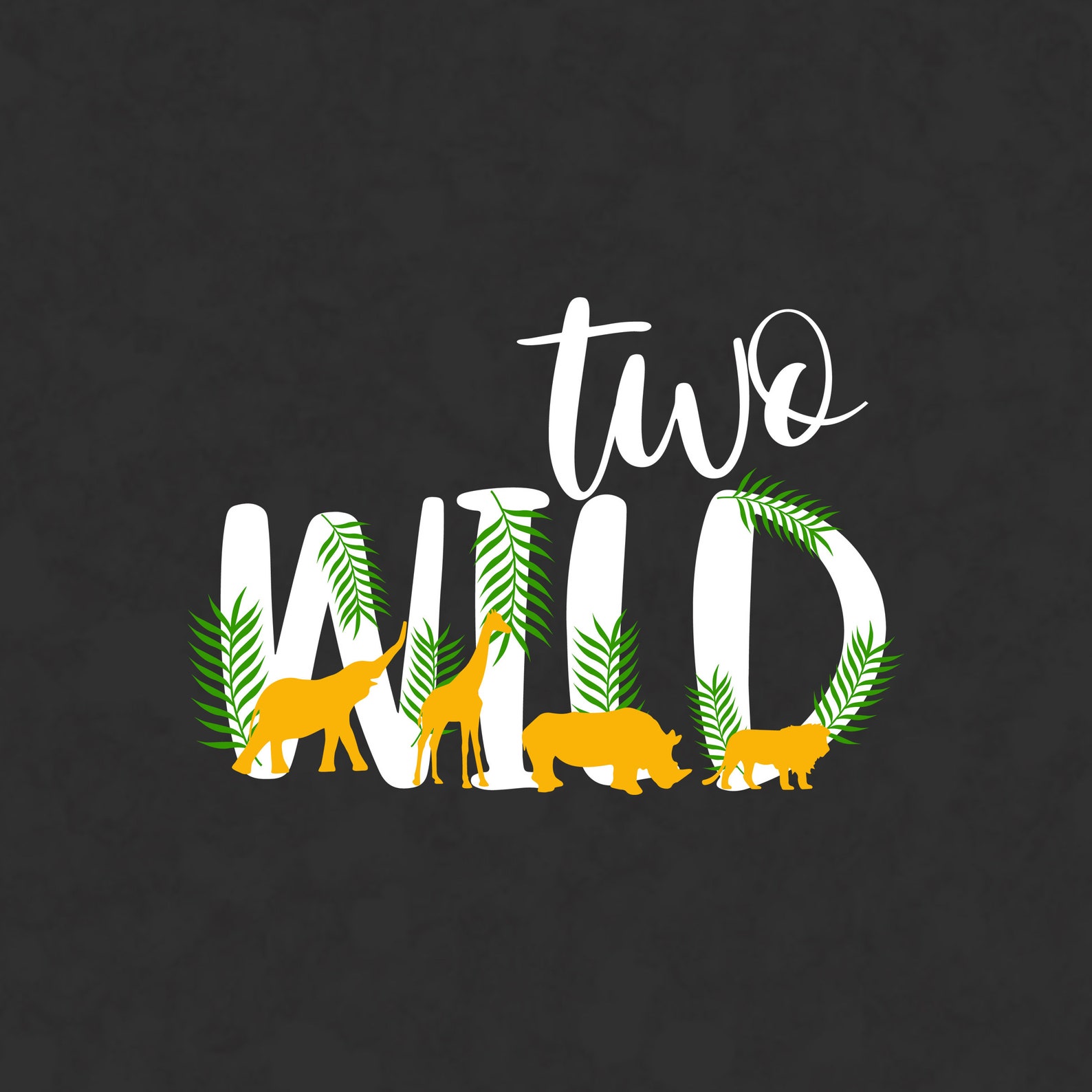 Two Wild SVG 2 Birthday SVG Safari Two Wild Animal SVG - Etsy