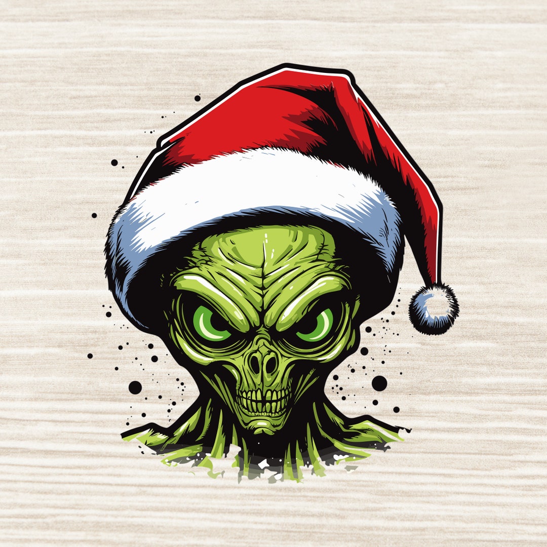 Christmas Alien Png File Alien Shirt Png Alien Clipart Sublimation ...
