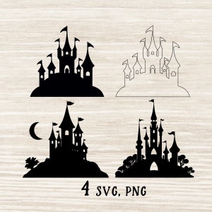 Castle Svg, Png Castle Silhouette Svg Castle Design Svg Png, Castle ...