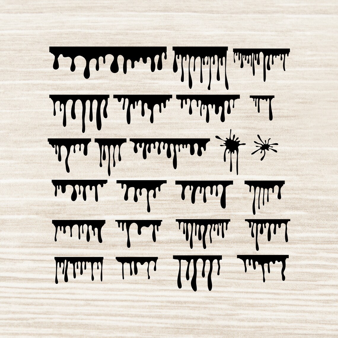 Dripping Svg Png Dripping Borders SVG Blood Dripping Svg - Etsy