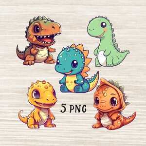 Baby Dinosaurs Png Cute Dinosaurs Clipart Dinosaurs Png Clipart Bundle ...