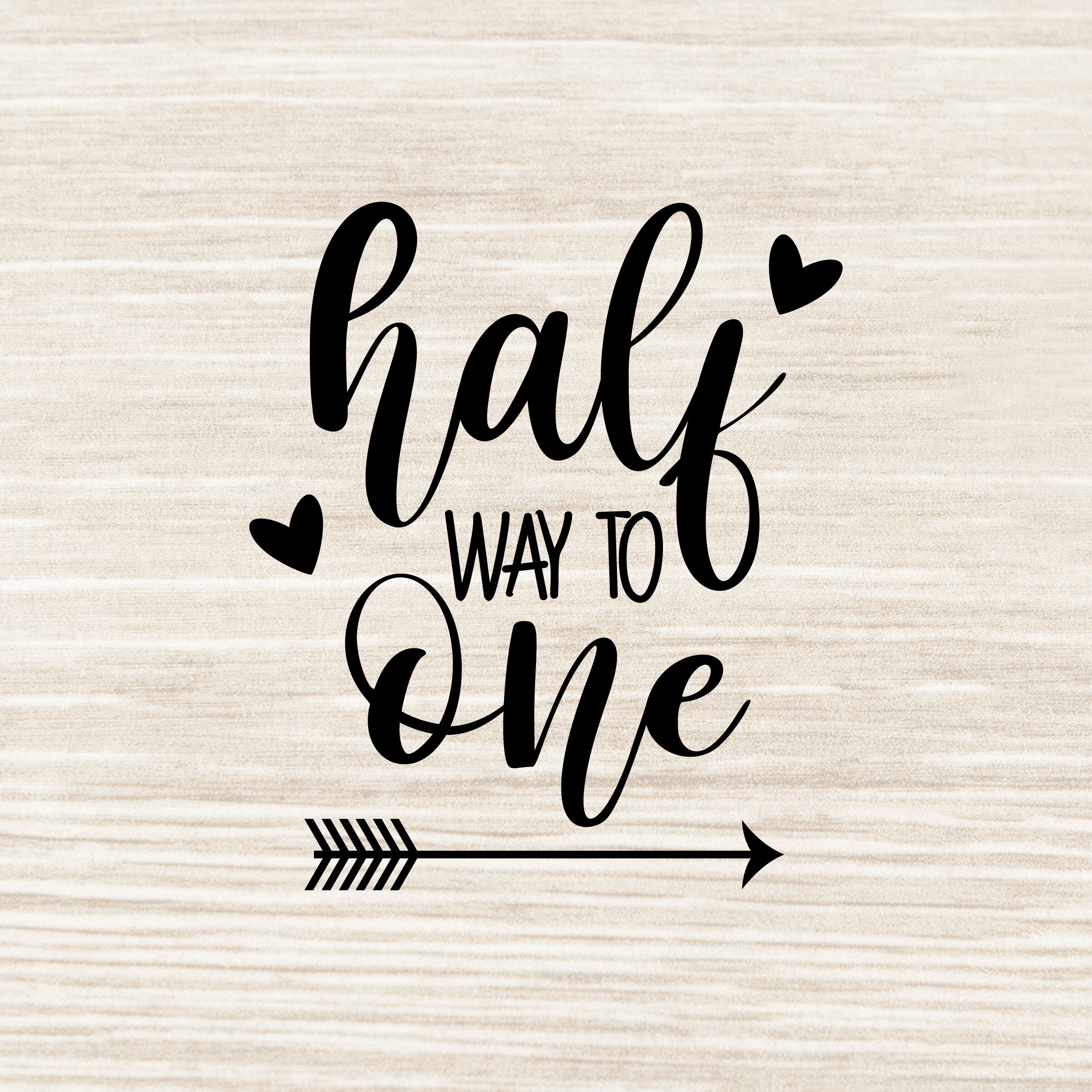 Half Way to One Svg Half SVG Half Birthday Svg It's My - Etsy Denmark