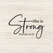 She is Strong Svg Png She is Strong Proverbs Png Bible - Etsy