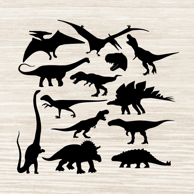 Dinosaur SVG Bundle Dinosaur Clipart Png T Rex Svg | Etsy