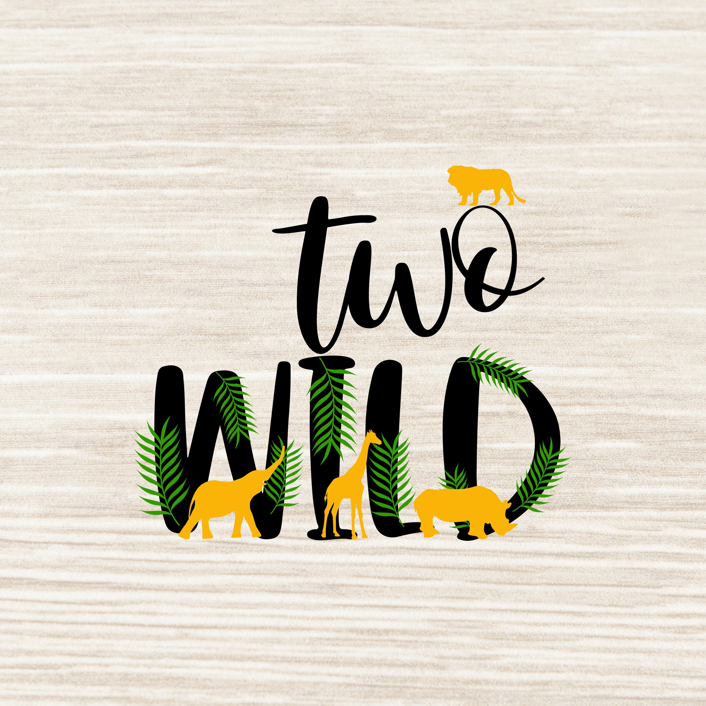 Two Wild SVG Wild Two Svg 2 Birthday SVG Safari Two Wild - Etsy Canada