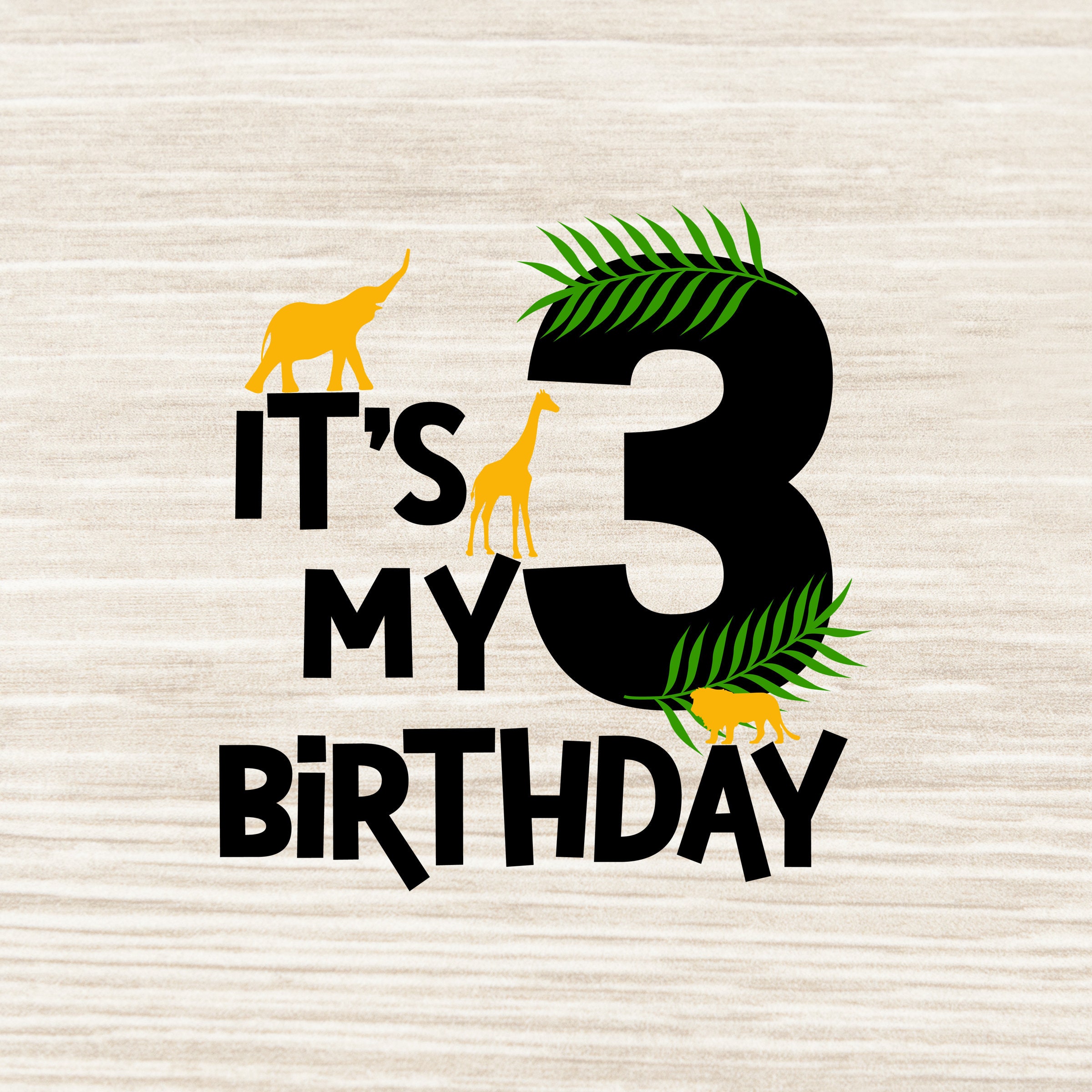 Third Birthday Svg 3rd Birthday Svg Png 3 Year Old Three | Etsy
