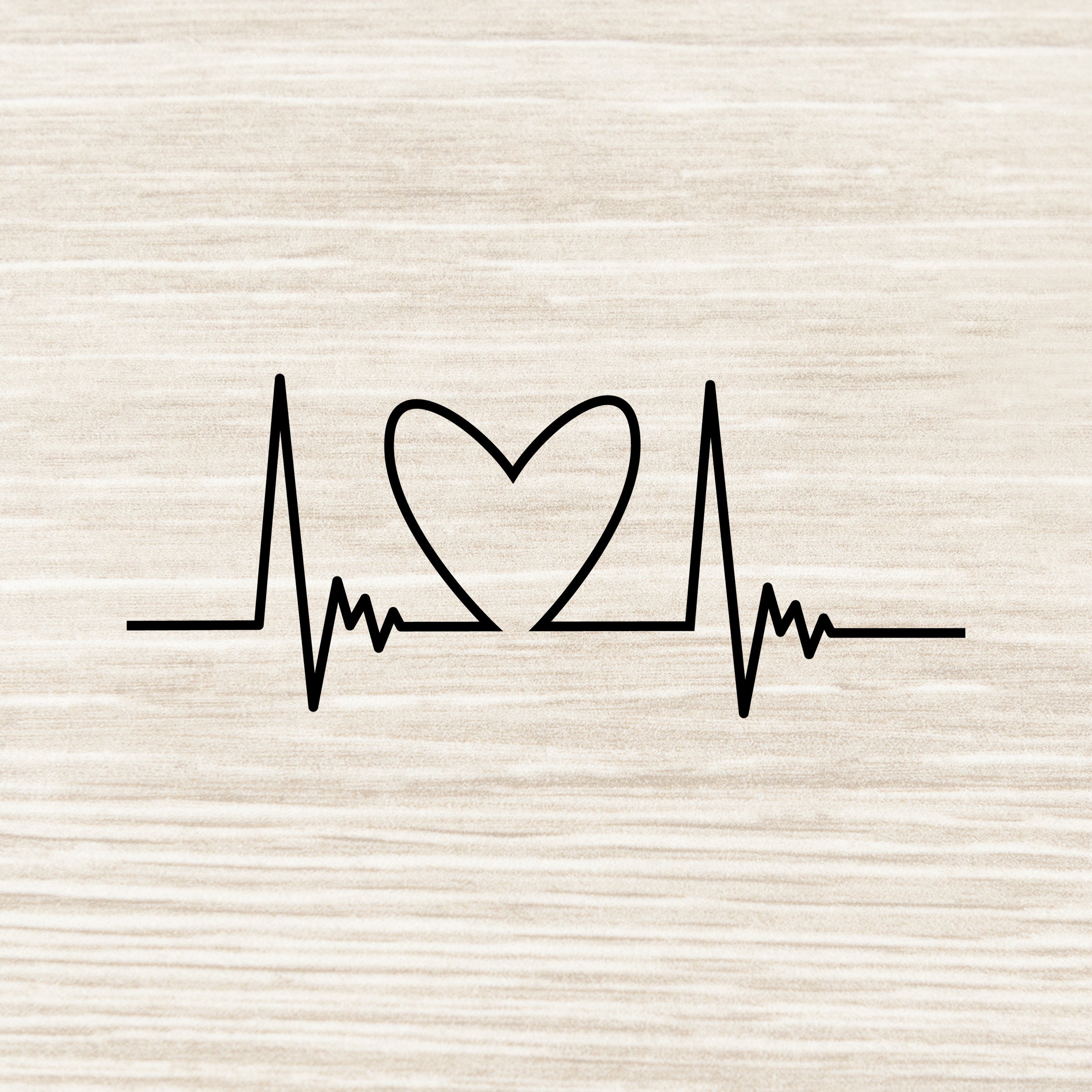 Heart Beat SVG Ekg Svg Heartbeat Clipart Vector Cut Files - Etsy Canada