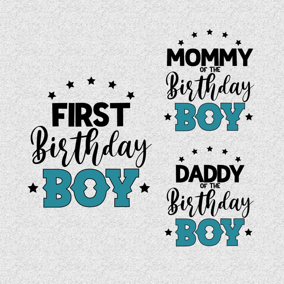Birthday Boy SVG Family Birthday Bundle Svg First Birthday Svg One ...