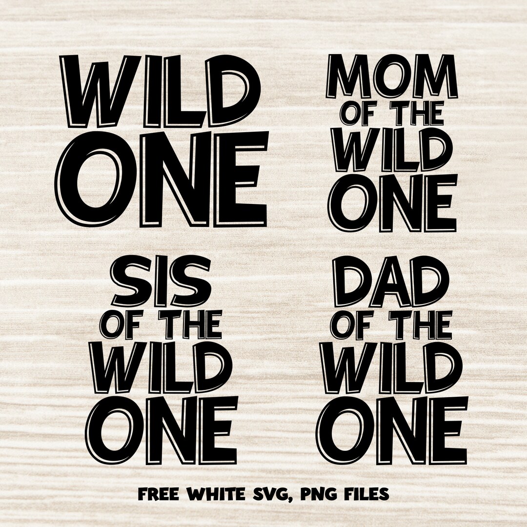 Wild One SVG Png Birthday Boy Svg Birthday Girl Svg 1st Birthday SVG ...