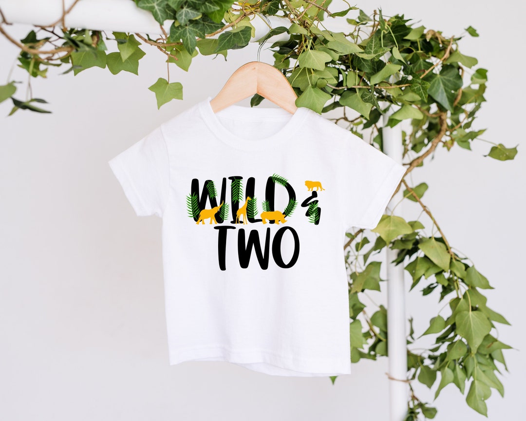 Two Wild SVG, Wild and Two Svg, 2 Birthday SVG, Safari Two Wild Animal ...