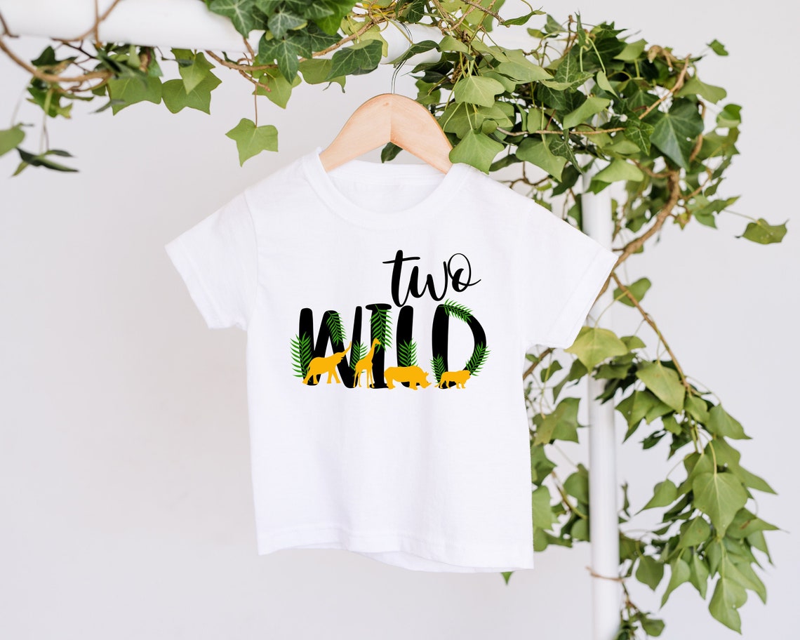 Two Wild SVG 2 Birthday SVG Safari Two Wild Animal SVG - Etsy