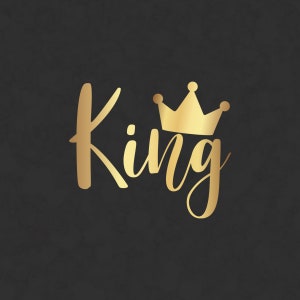 King Svg King With Crown Svg Man Crown Svg Dxf Png Jpeg | N233g - Etsy