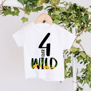 Four Ever Wild SVG Four Birthday SVG Safari Wild Four SVG Fourth ...