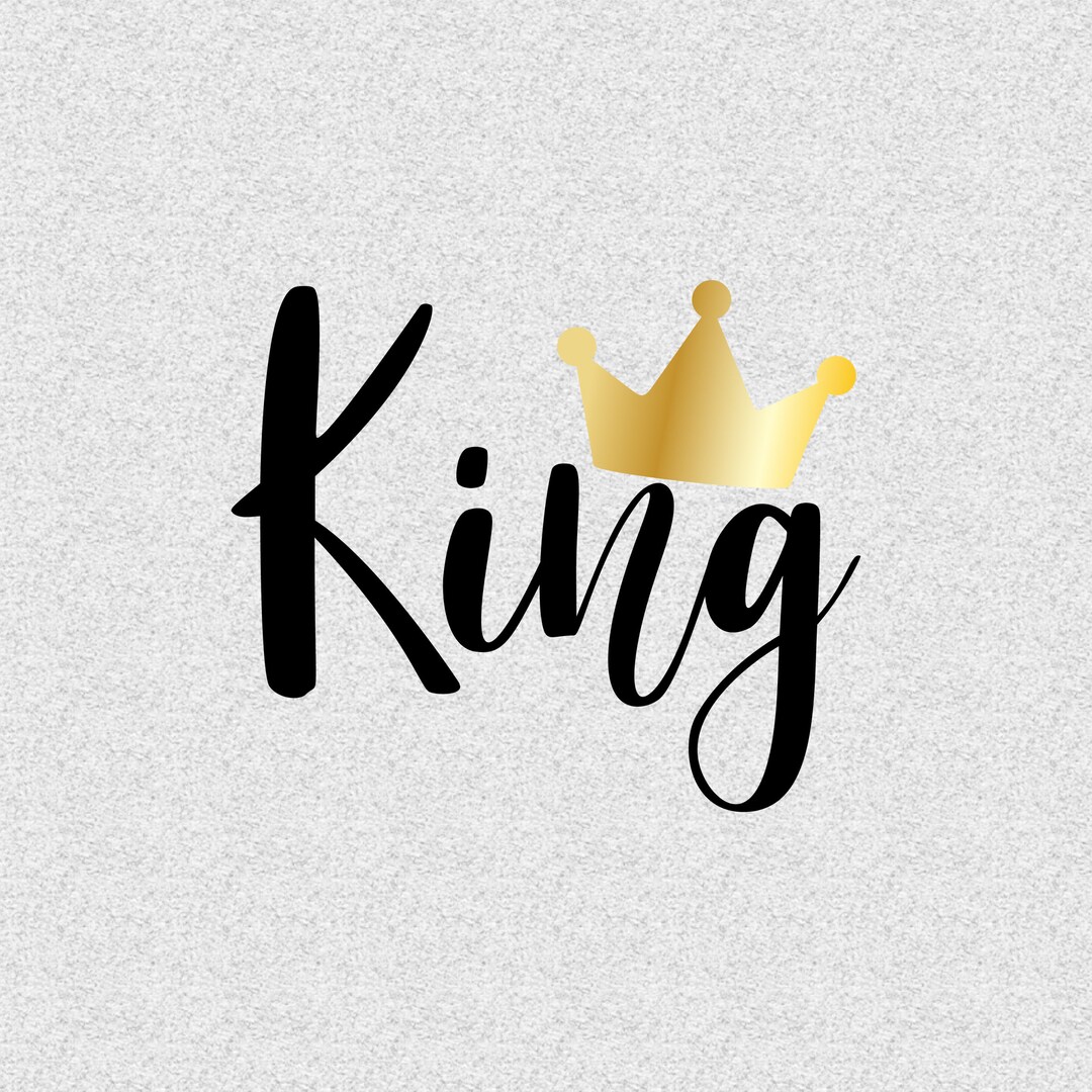 King Svg, King With Crown Svg, Man Crown Svg, Dxf, Png, Jpeg | N233 - Etsy