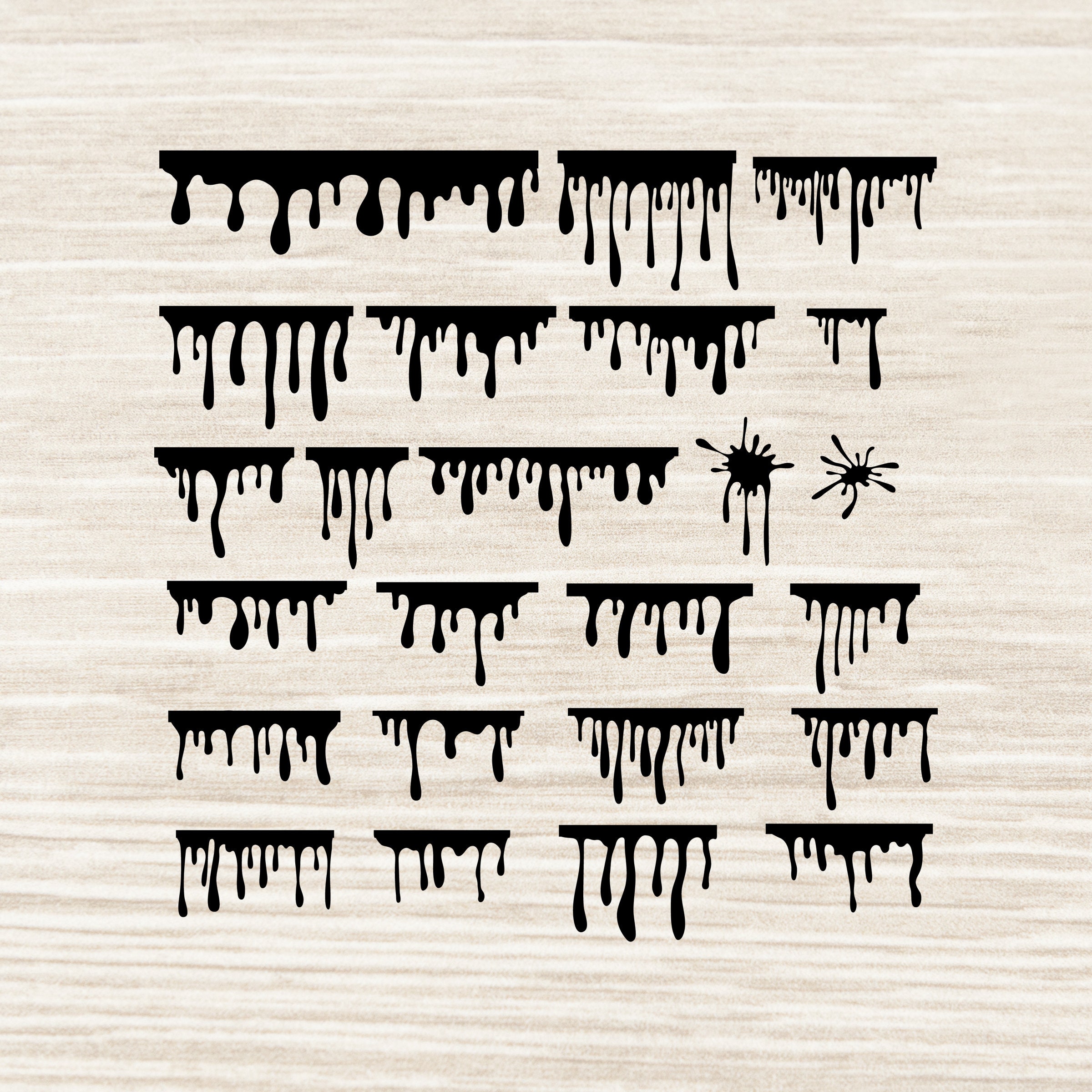 Dripping Svg Png Dripping Borders SVG Blood Dripping Svg - Etsy UK