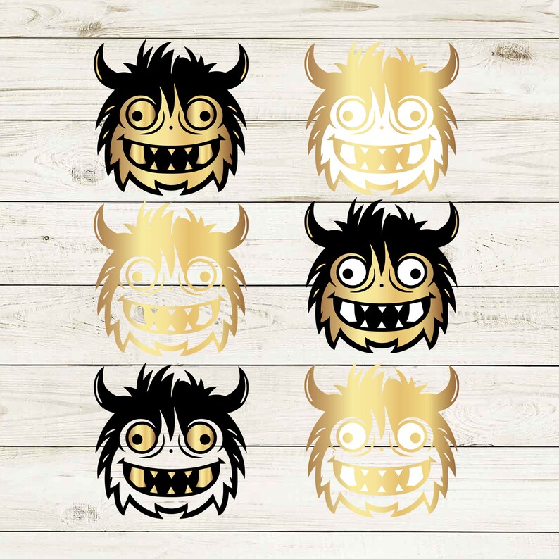 Baby Monsters Svg Png Cute Monster Svg Monster Clipart - Etsy