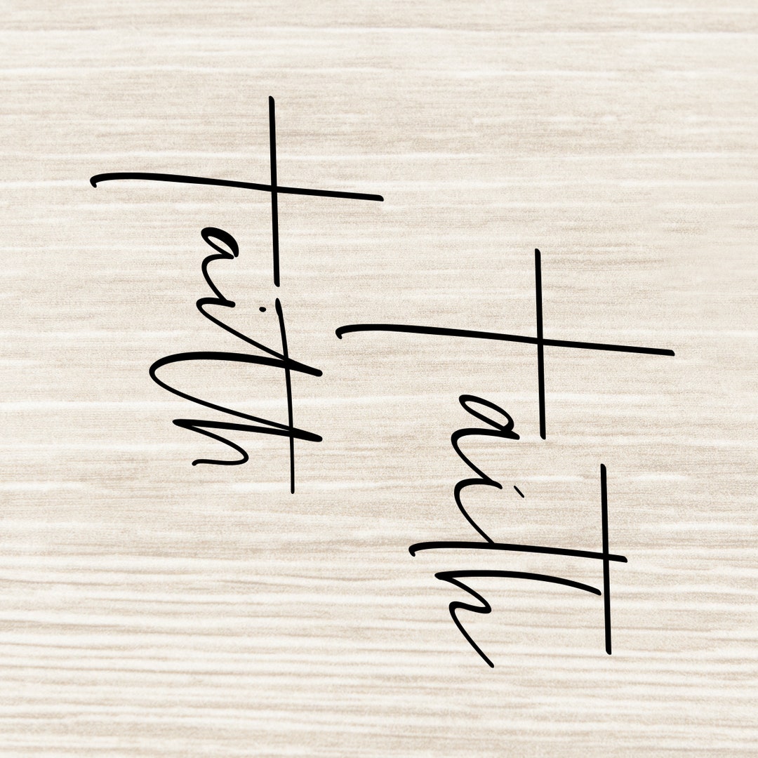 Fé Cruz Svg Fé Cruz Png Fé Png Fé Svg Cristão Svg Religioso svg Png Dxf ...