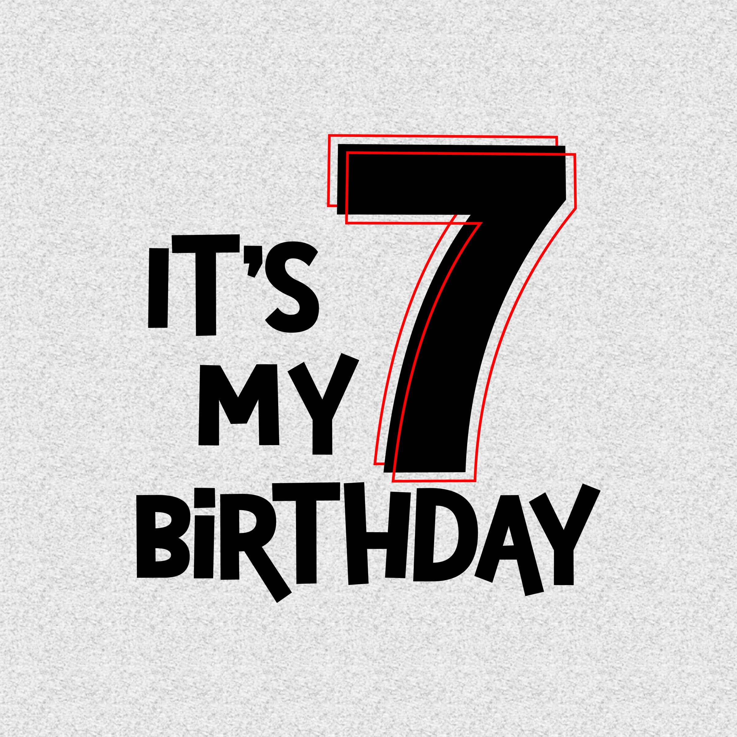 7th Birthday Svg It's My 7 Birthday Svg 7 Year Old | Etsy India