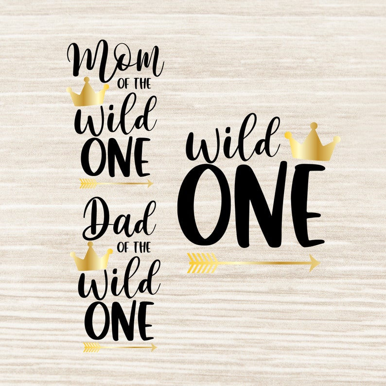 Wild One SVG Wild Mom Svg Wild Dad Svg Family Birthday - Etsy
