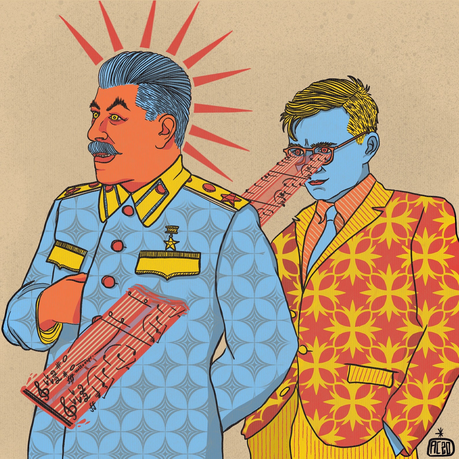 Shostakovich Kills Stalin Art Print - Etsy