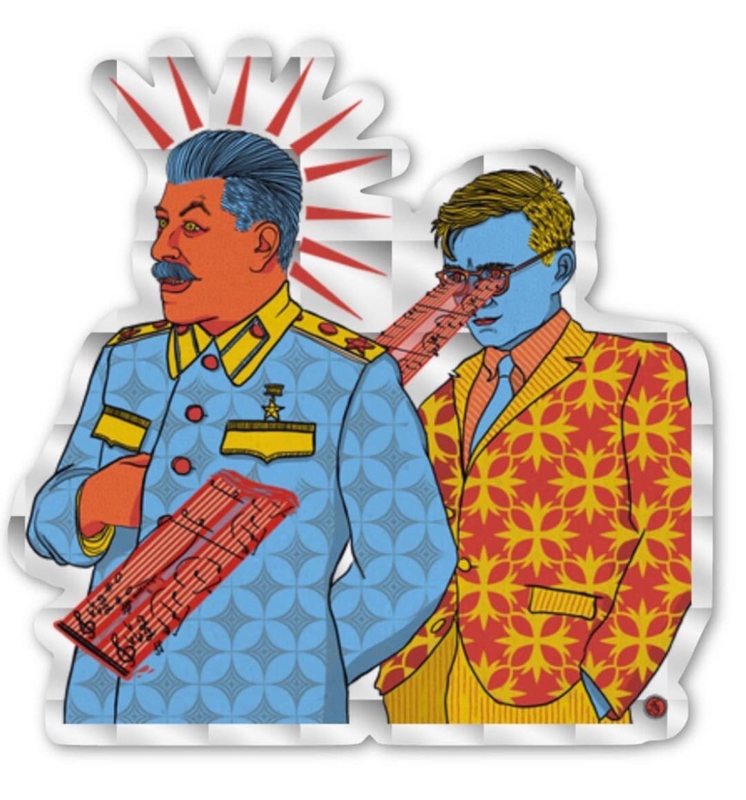 Shostakovich Kills Stalin Sticker (2x2in) - Etsy