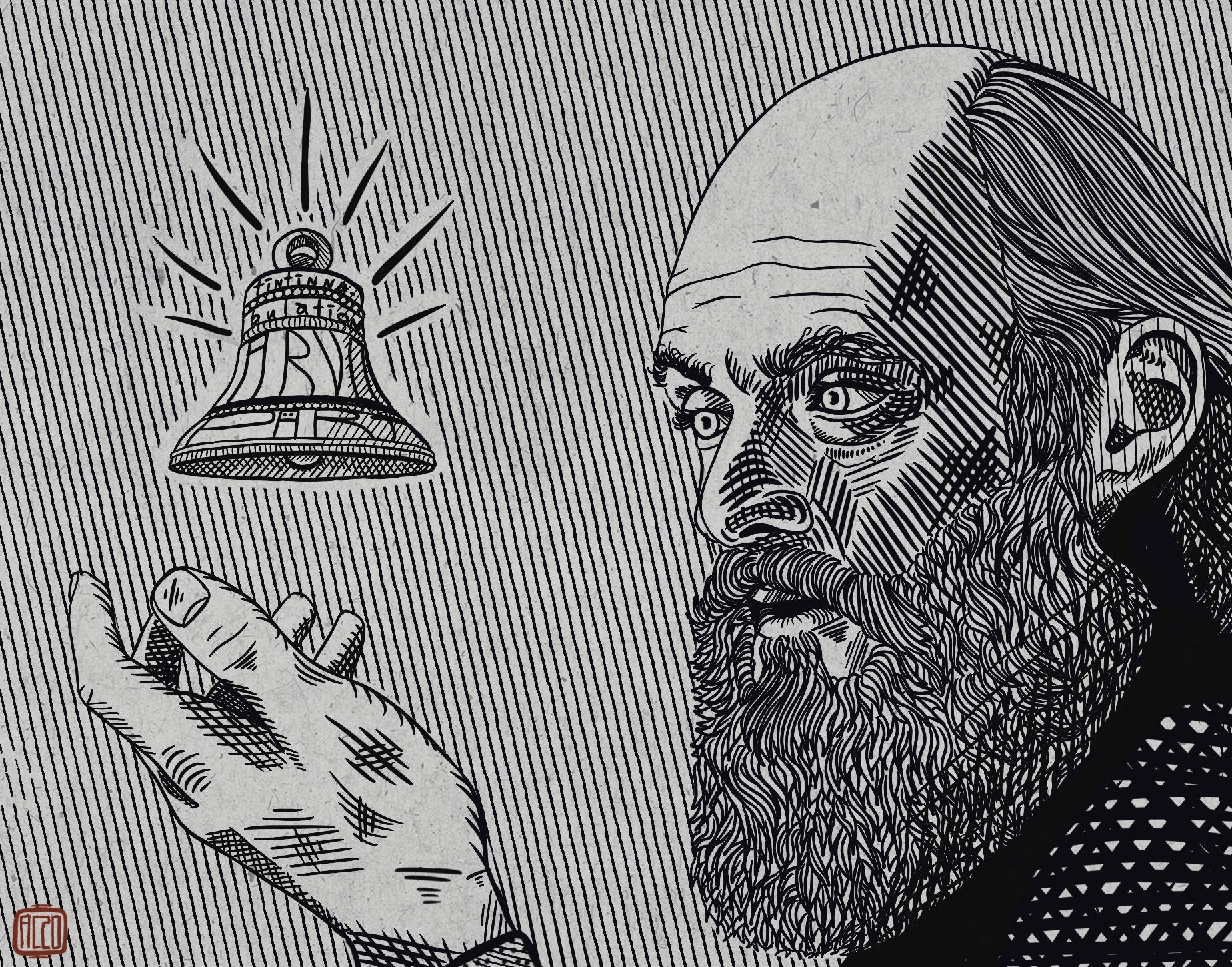 Tintinnabulation, Portrait of Arvo Pärt - Etsy