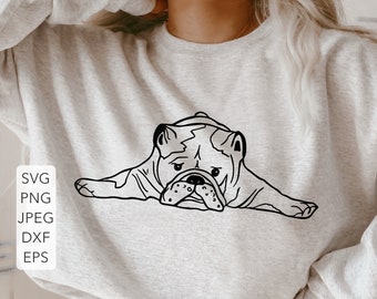 Bulldog Puppy Svg | Etsy