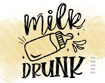Milk drunk svg | Etsy