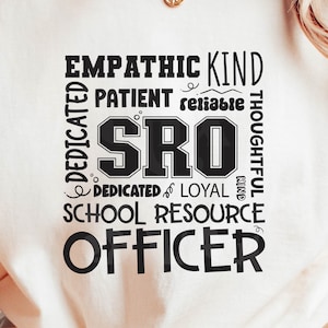 SRO Svg Png School Resource Officer Svg School Security Cut Files PNG ...