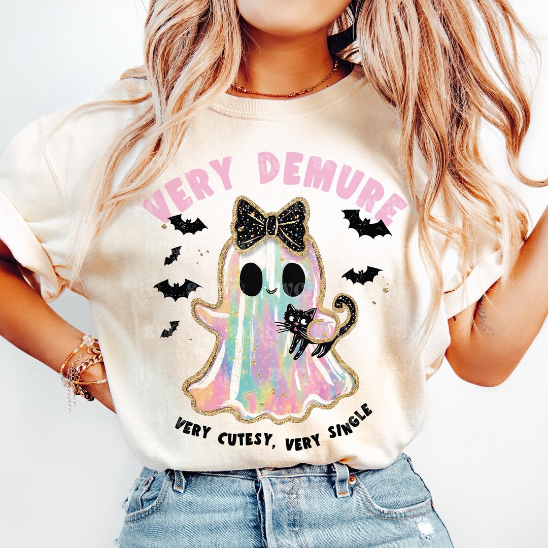 Very Demure, Very Cutesy Png, Iridescent Ghost PNG, Colorful Ghost Png ...