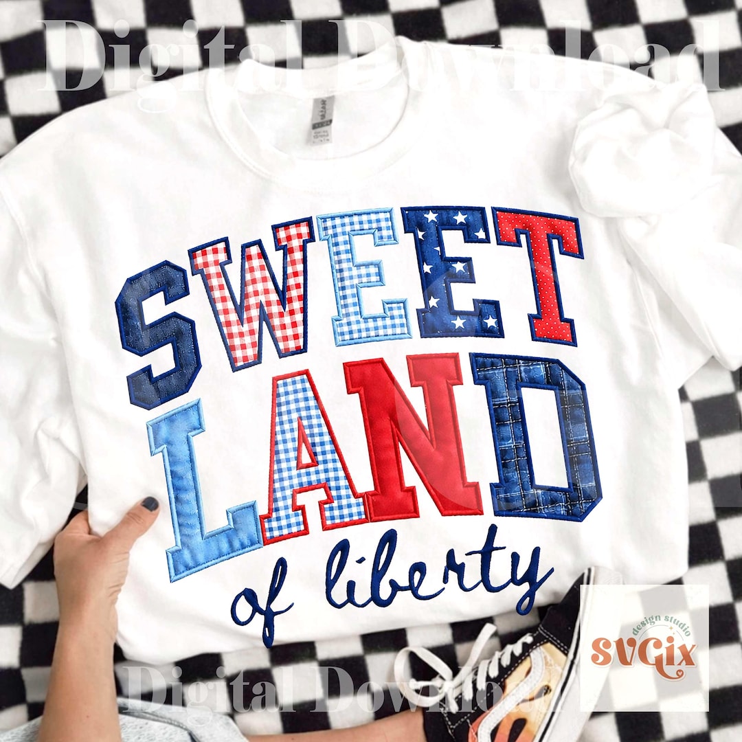 Sweet Land Liberty PNG, Patriotic Usa Png, Americana Shirt Png, 4th ...