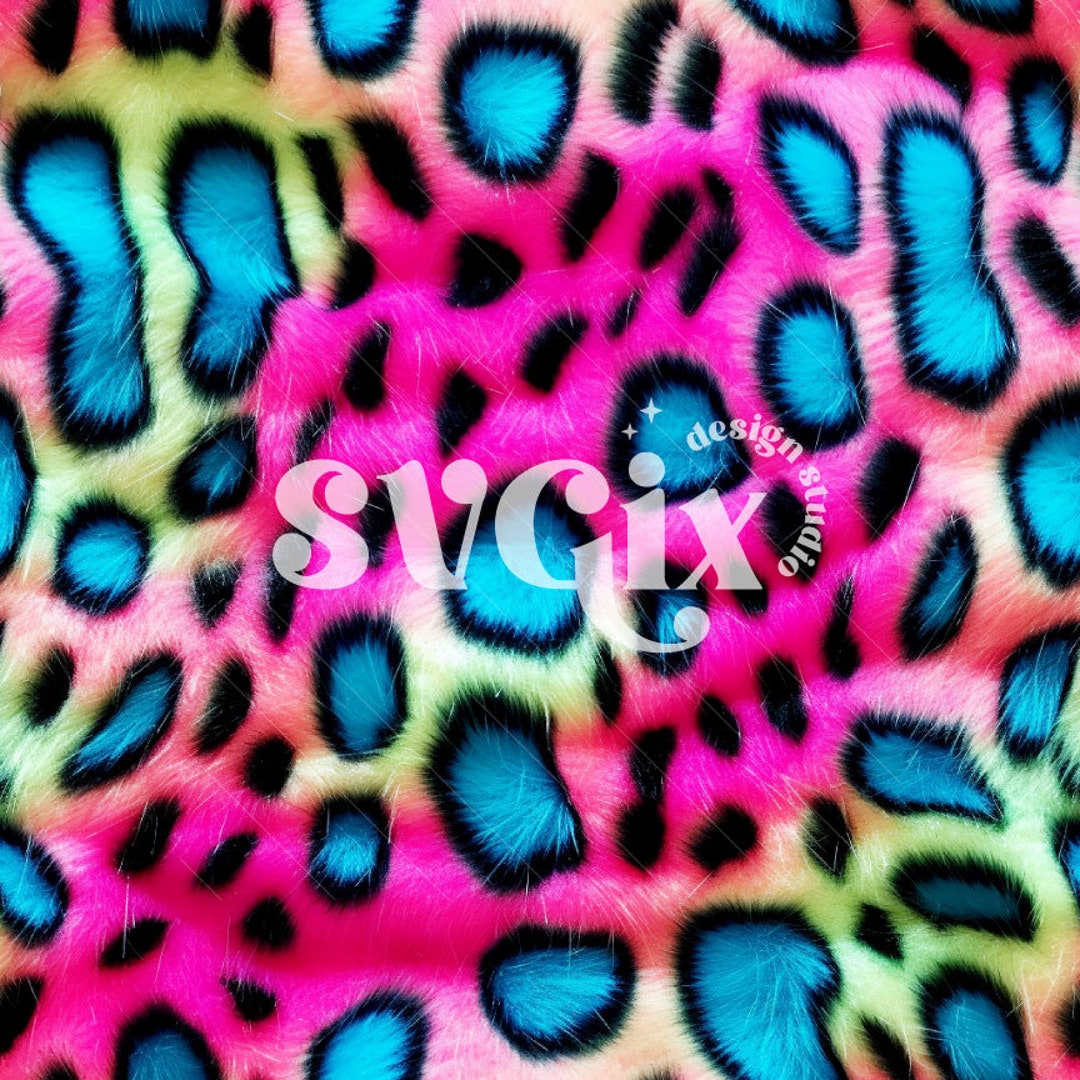 Neon Animal Print Seamless Pattern, Swim Safe Print Design by Svgix - Etsy
