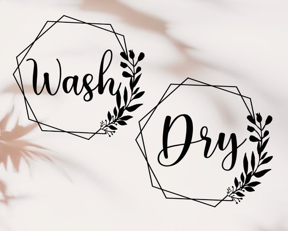 Wash Dry SVG Washer Dryer SVG Laundry Svg Files for Cricut Etsy