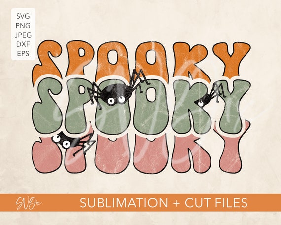 Spooky Retro Svg Halloween Shirt Svg Creeper Svg Trick or - Etsy