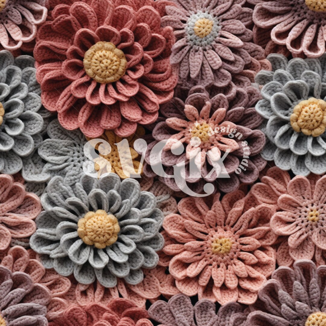 Boho Neutral Floral Seamless Pattern by Svgix - Etsy