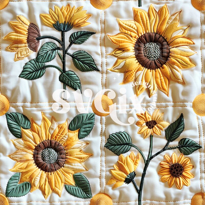 Sunflower Quilt - Etsy