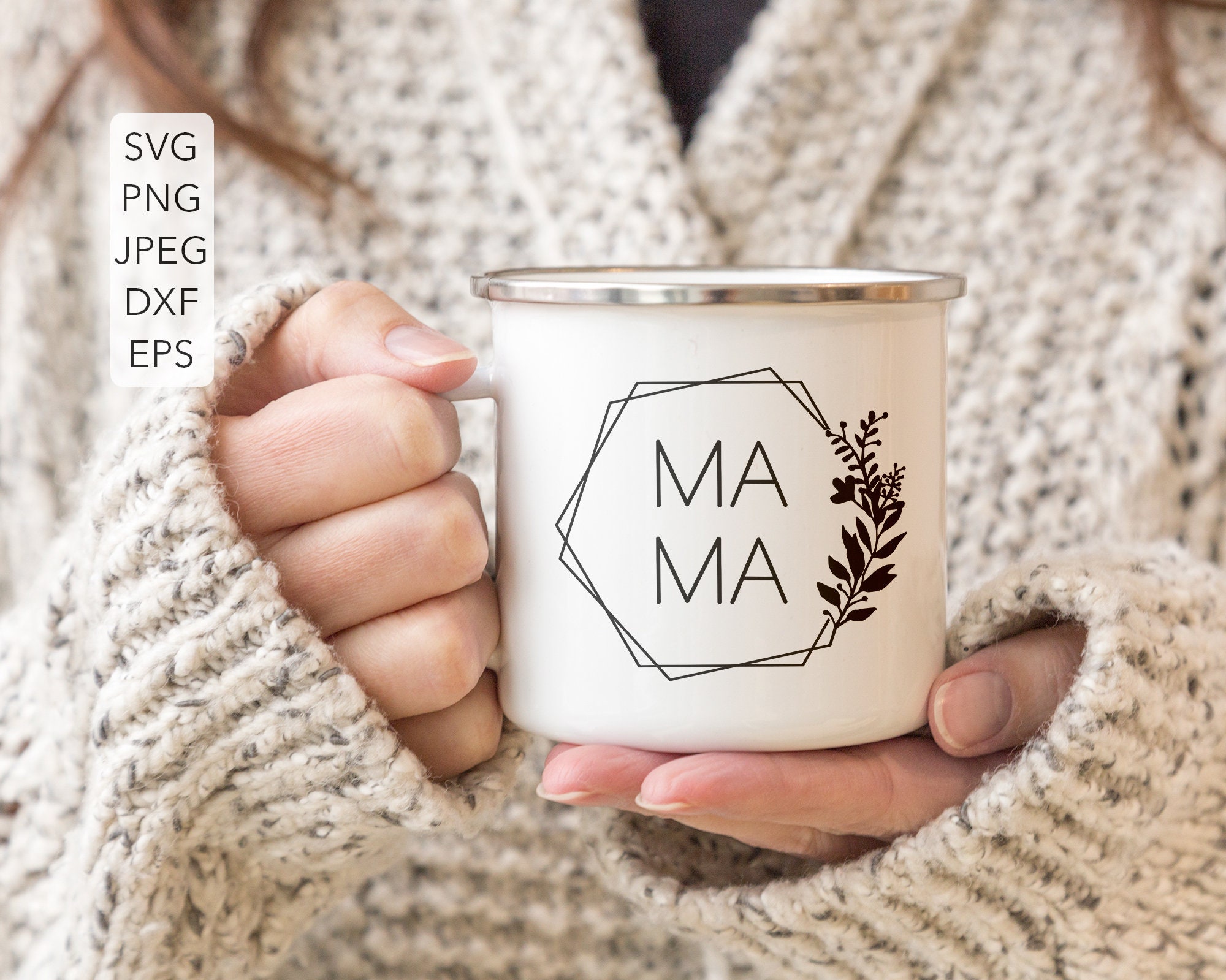 Mug Svg Floral Mama Mug SVG Cut File for Cricut & - Etsy