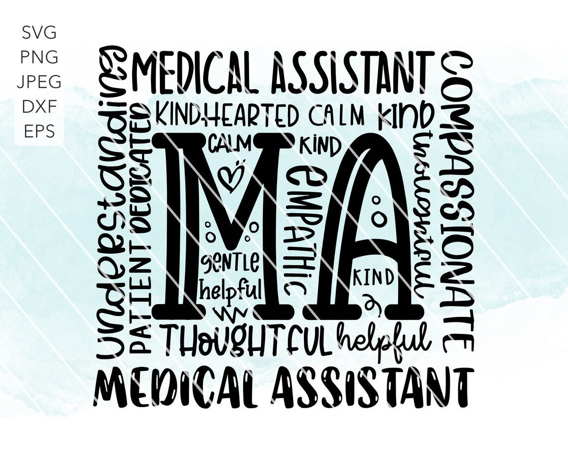 Medical Assistant Svg MA Svg Rma Svg Cma Svg Medical | Etsy