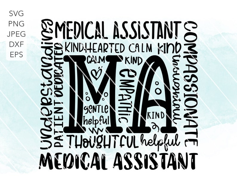 Medical Assistant Svg MA Svg Rma Svg Cma Svg Medical | Etsy